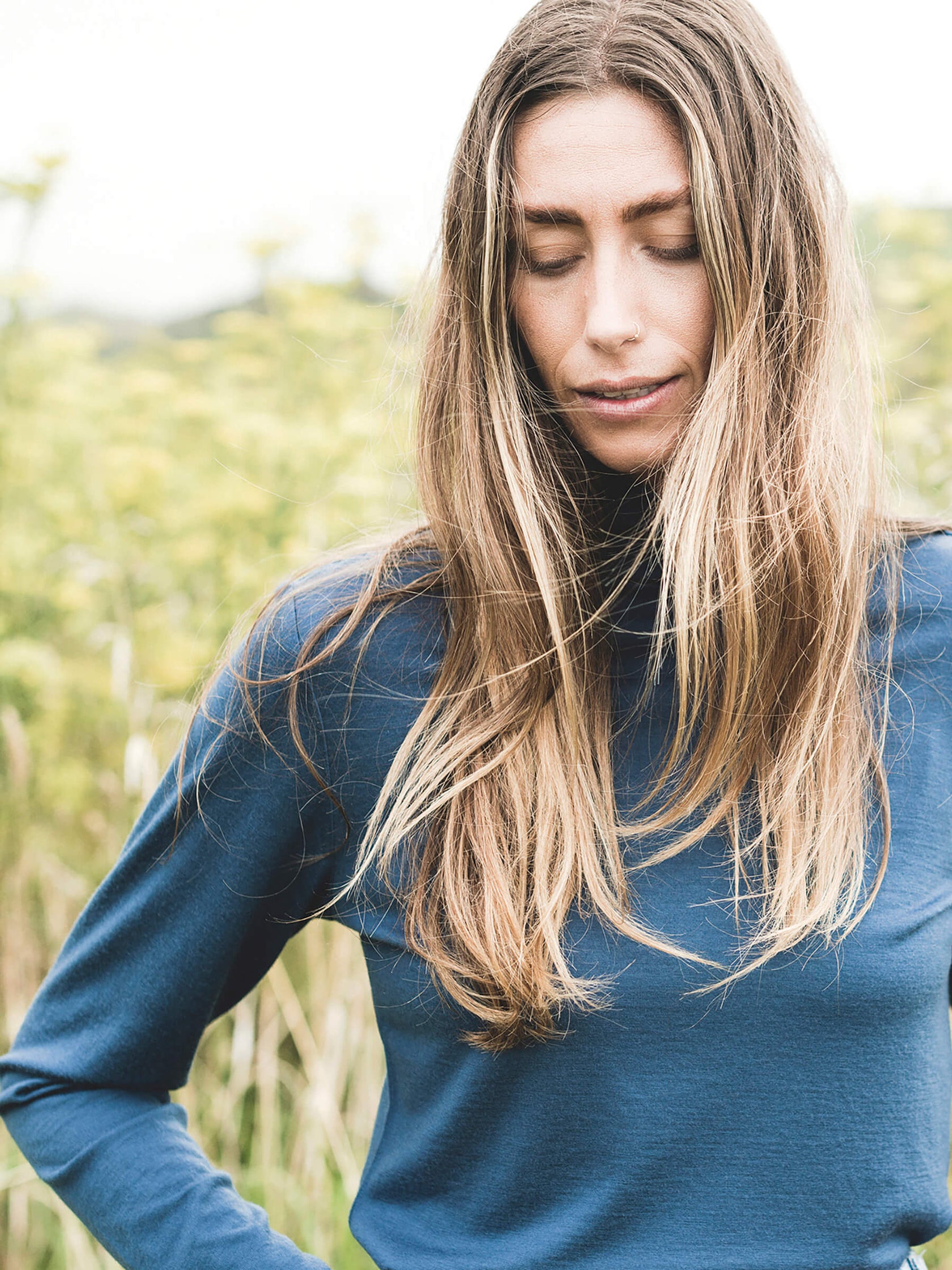 Women's Opua Merino Mockneck Navy – Nui Organics